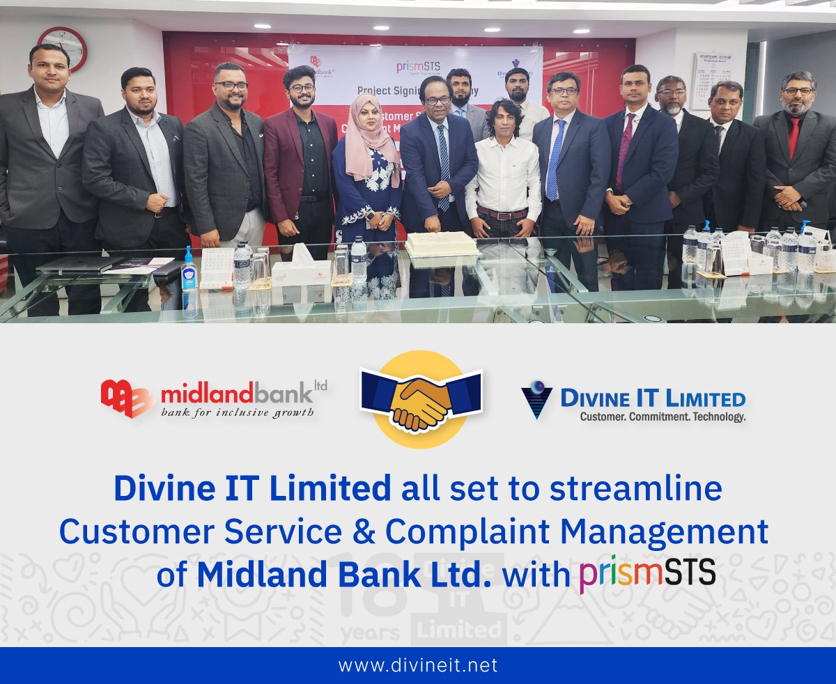 Divine IT Limited Streamline Customer Service and Complain Management of Midland Bank Ltd ...